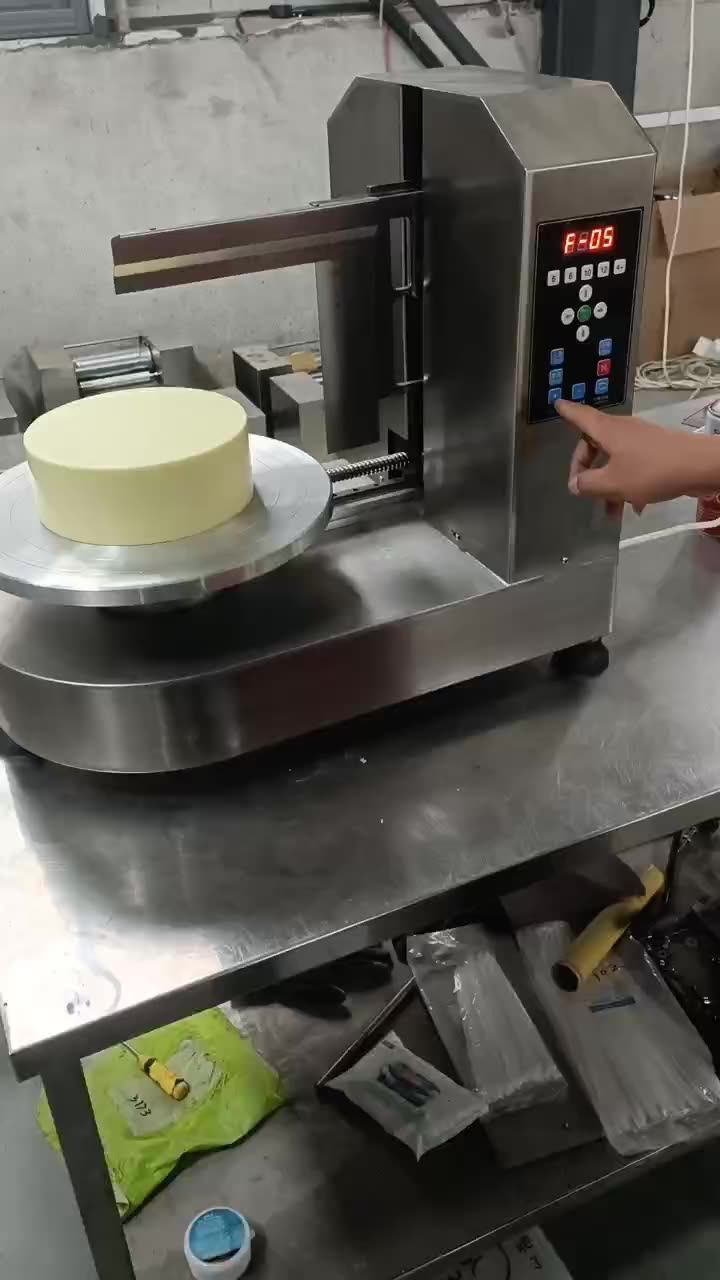 Fully Automatic Cake Coating Spreader Cream Smoothing Machine Accurate ...