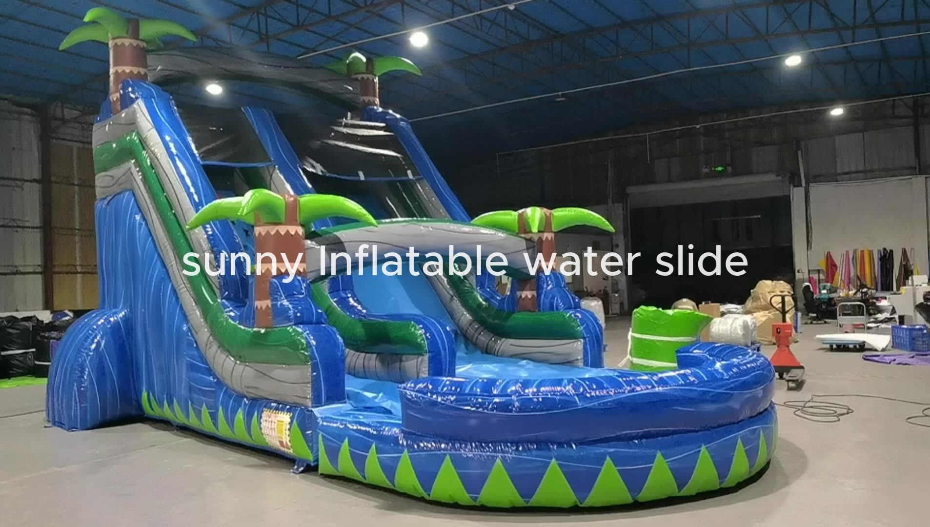 Wholesale Commercial Water Slide With Pool Popular Kids Jumping Jungle ...