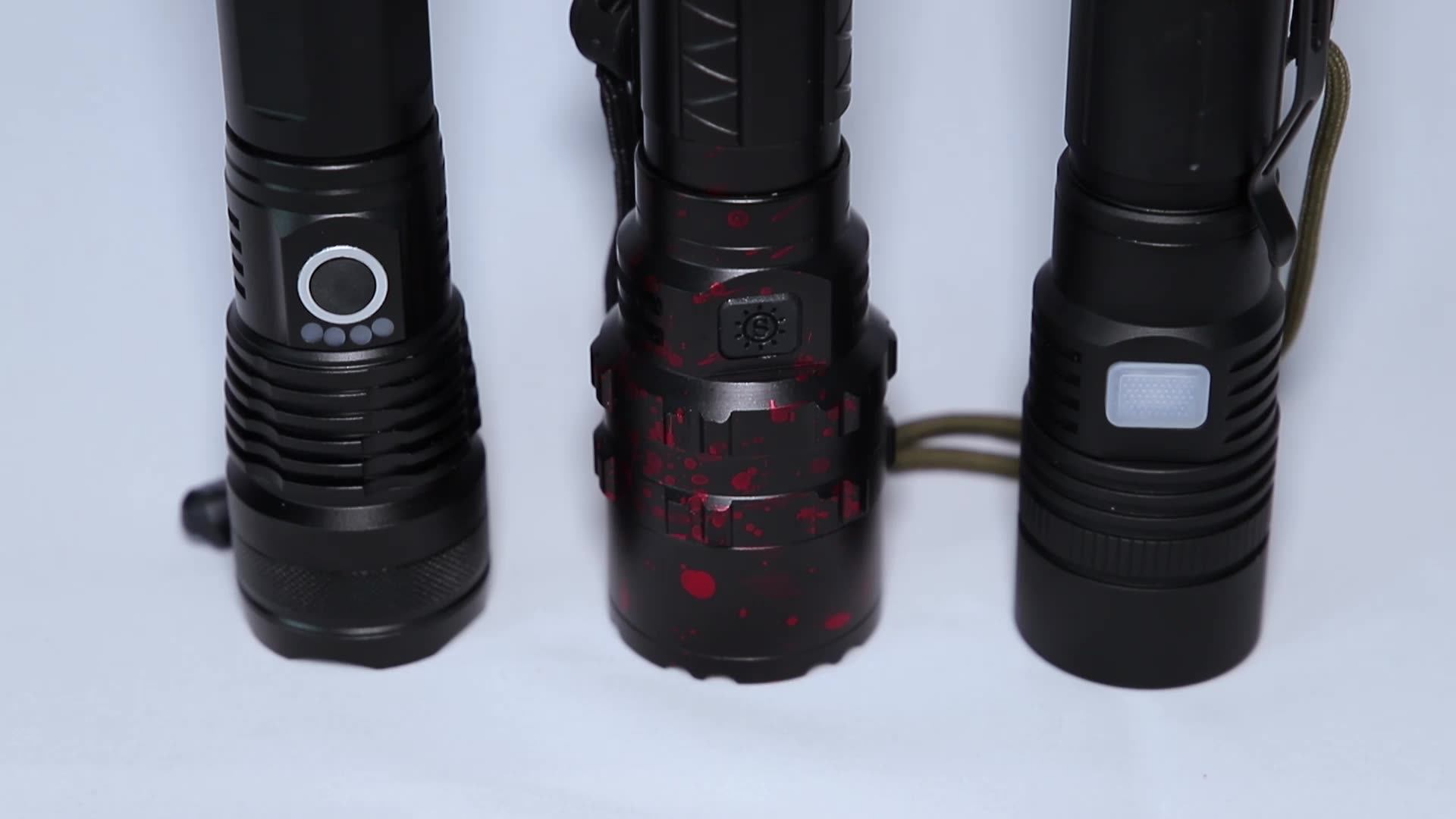 Newest Powerful Xhp90 Flashlight Usb Rechargeable Tactical Zoom Led ...