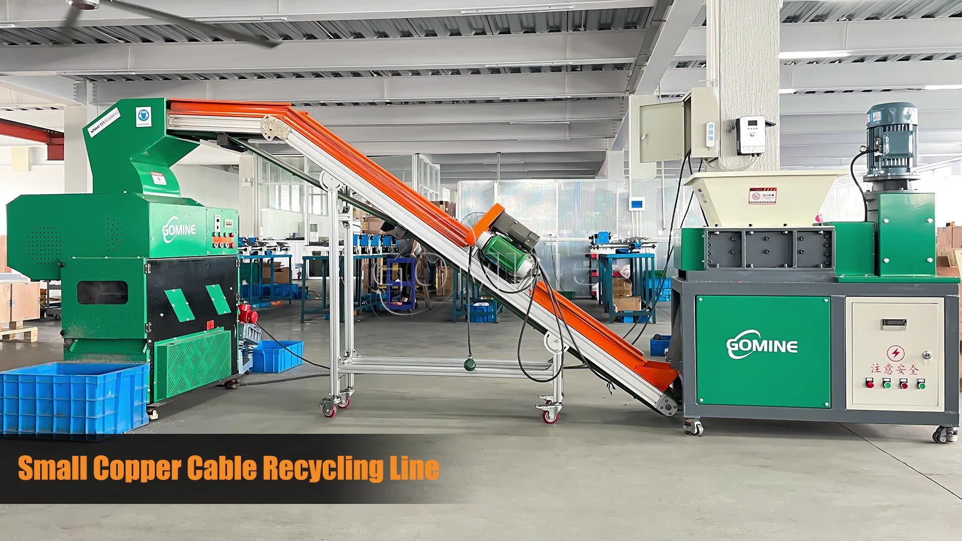 Gm-s08 Copper Wire Shredder And Separator Machine 50~80 Kg/h Copper ...