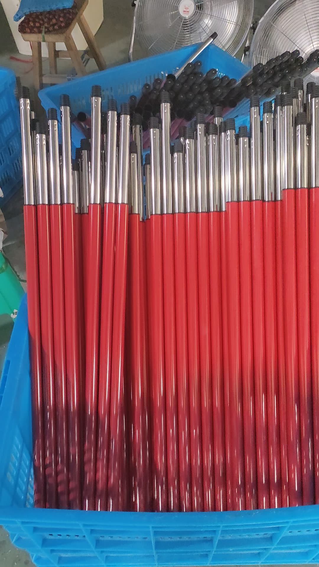 Stainless Steel Broom Stick Mop Telescopic Handle For Cleaning Mop ...