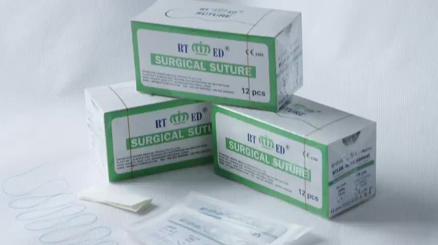 Natural Suture Black Braided Silk Sk Surgical Suture Price With Needled ...