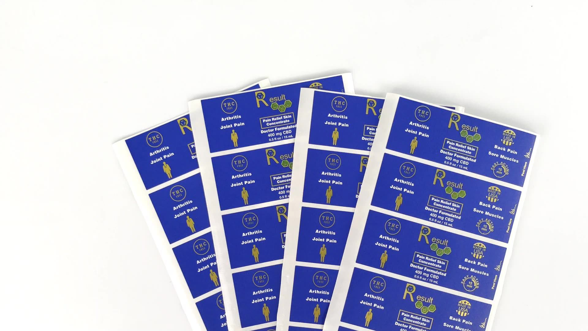 Customize Multi-page Leaflet Label Peel Away Folding Label Booklet ...