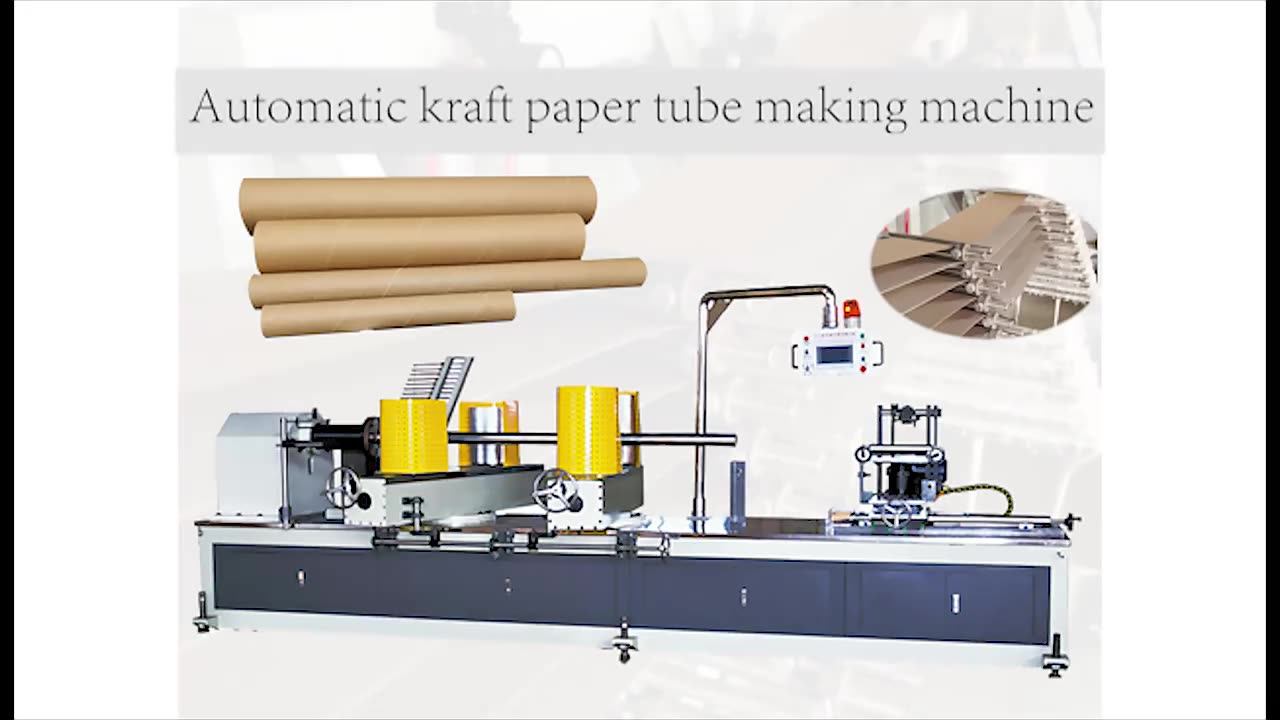 Automatic Paper Core Tube Cutting And Making Machine Paper Tube Winding ...