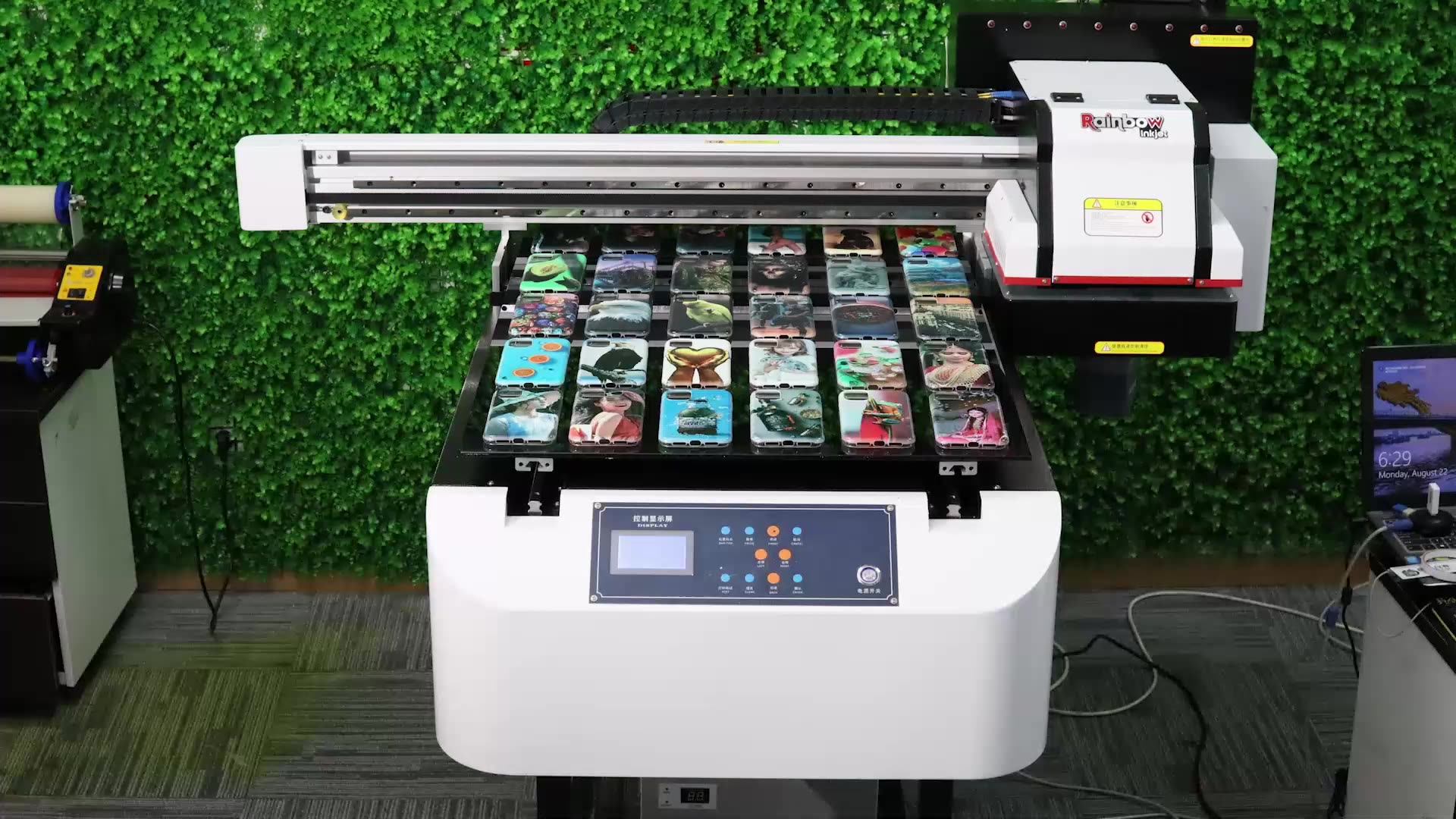 Rainbow Ricoh G5i 6090 Flatbed A1 Uv Printer Flat Bed Printing Machine ...