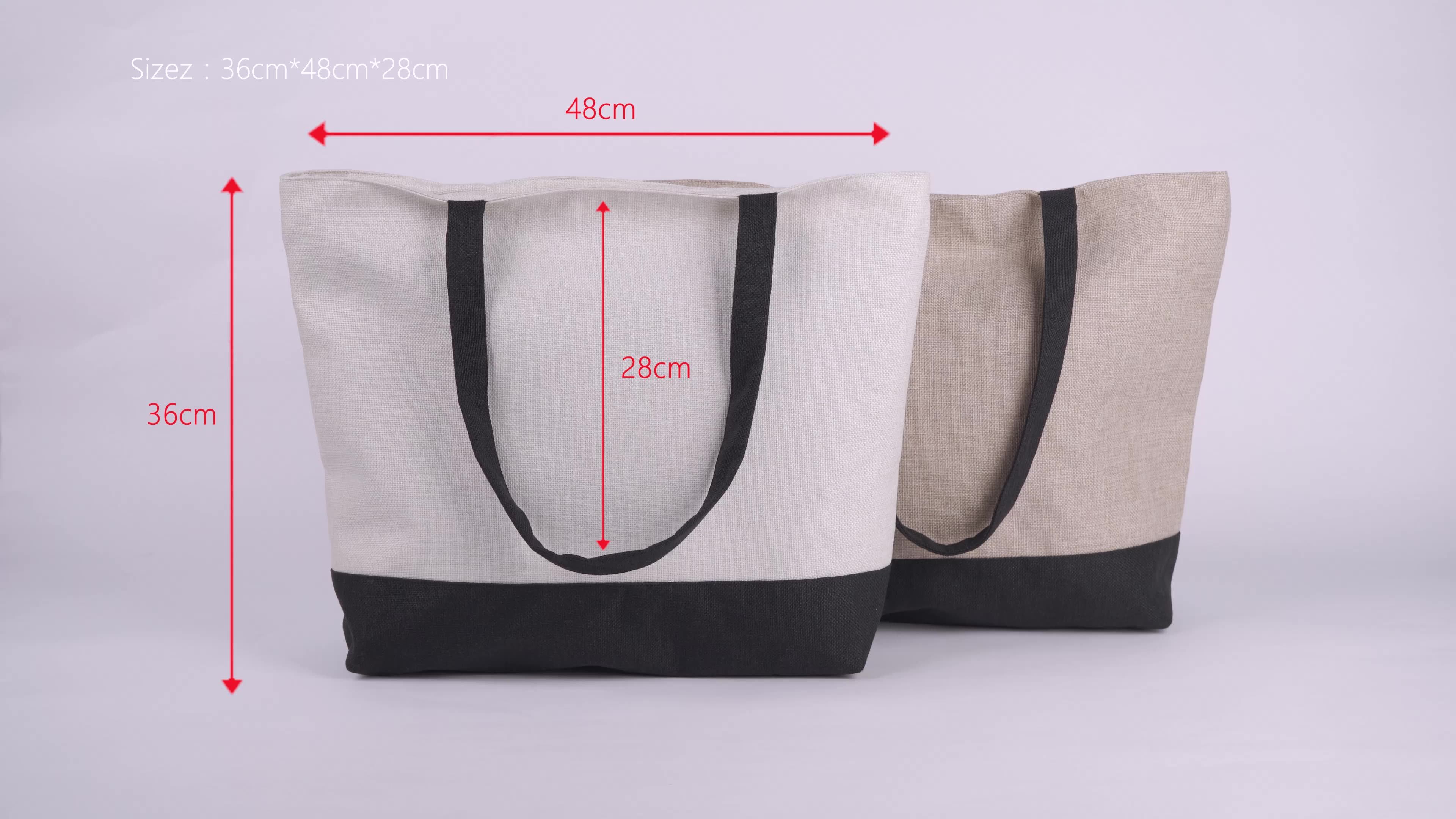 New Arrival Wholesale Durable Blanks Linen Shopping Bag Sublimation ...