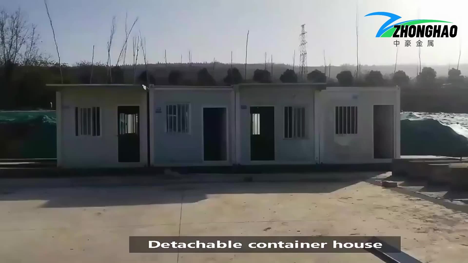 Flat Pack Container House Factory 20ft 40ft Prefab Steel Flat Pack Sea ...