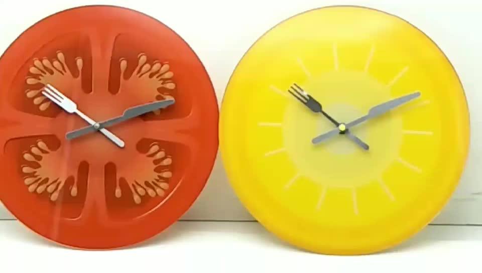 Creative Fruits And Vegetables Kitchen Wall Clock - Buy Art Painting ...