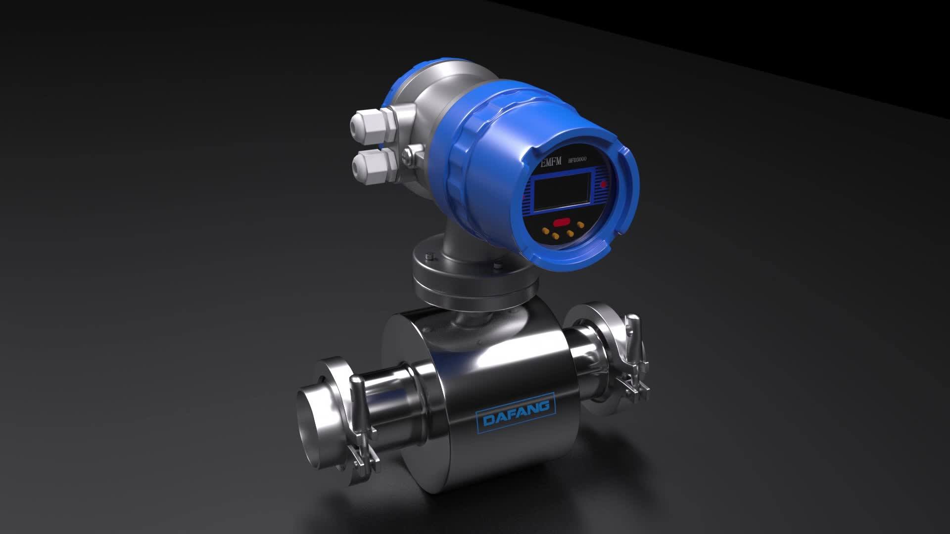 Thermocouple Probe Dn50 Electromagnetic Flow Meter Food Grade Milk Flow ...