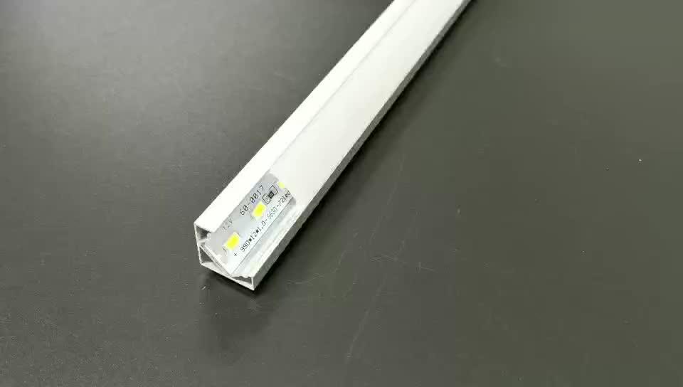 45 Degree Corner Led Aluminum Profile Extrusion Led Strip Profile With ...