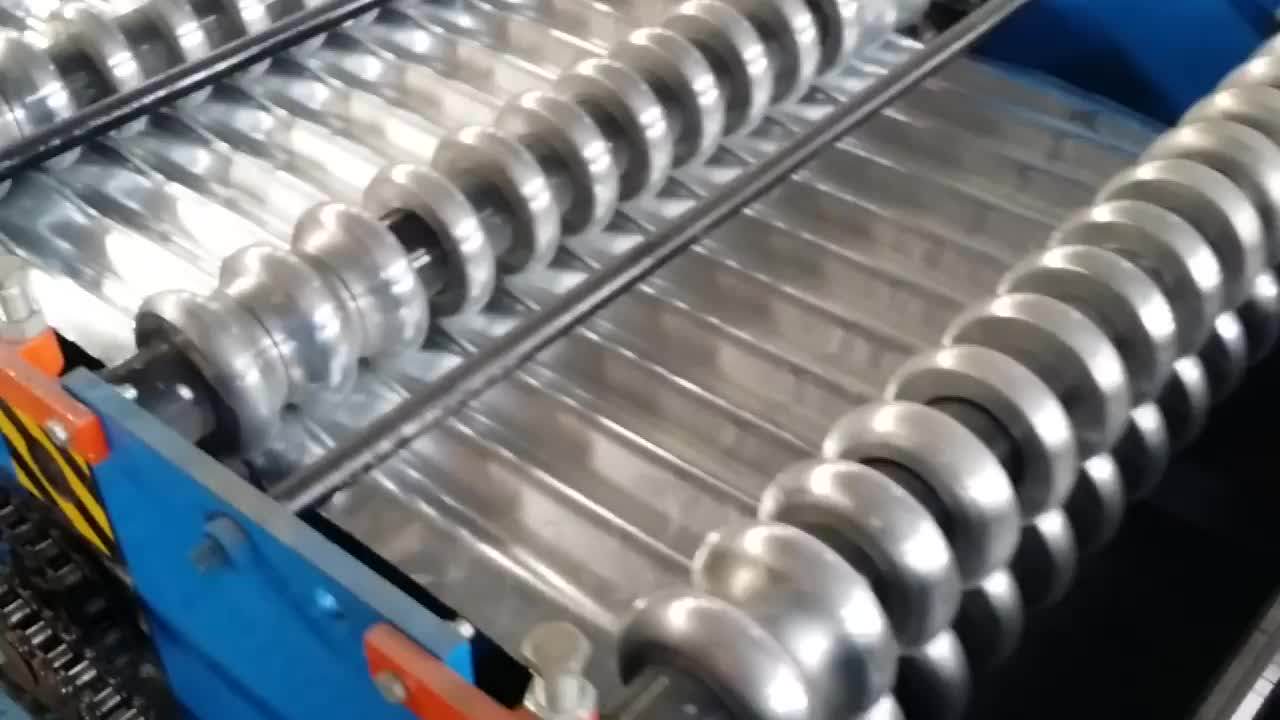 Hydraulic Cnc Cold Steel Profile Corrugated Metal Aluzinc Roofing ...