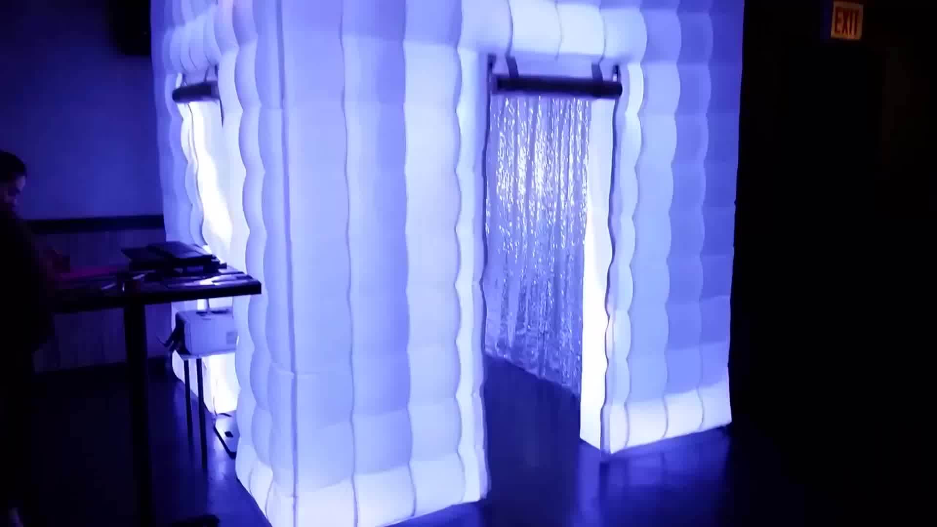 Led Inflatable Backdrop For Photo Booth Blow Up Photobooth Wall ...