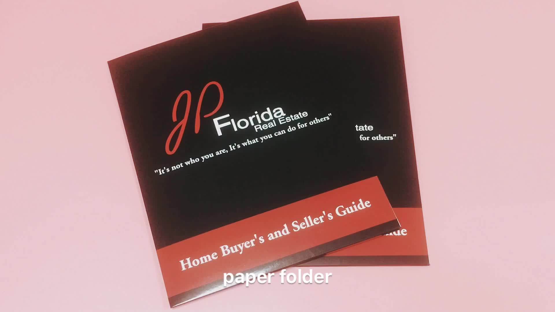 Wholesale A3 A4 Size Custom Printed Kraft Paper Cardboard File Folder ...