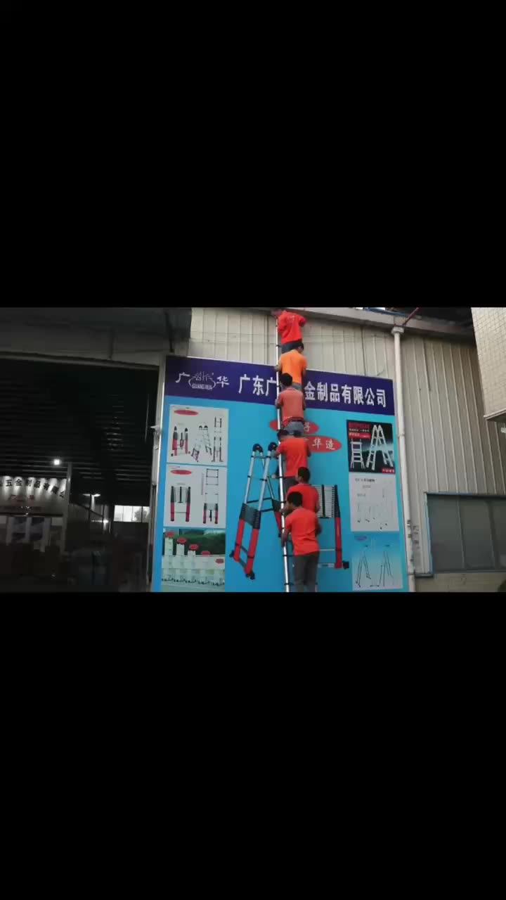 3.8m Telescopic Retractable Ladders Modern Machinery Machine Aluminum ...