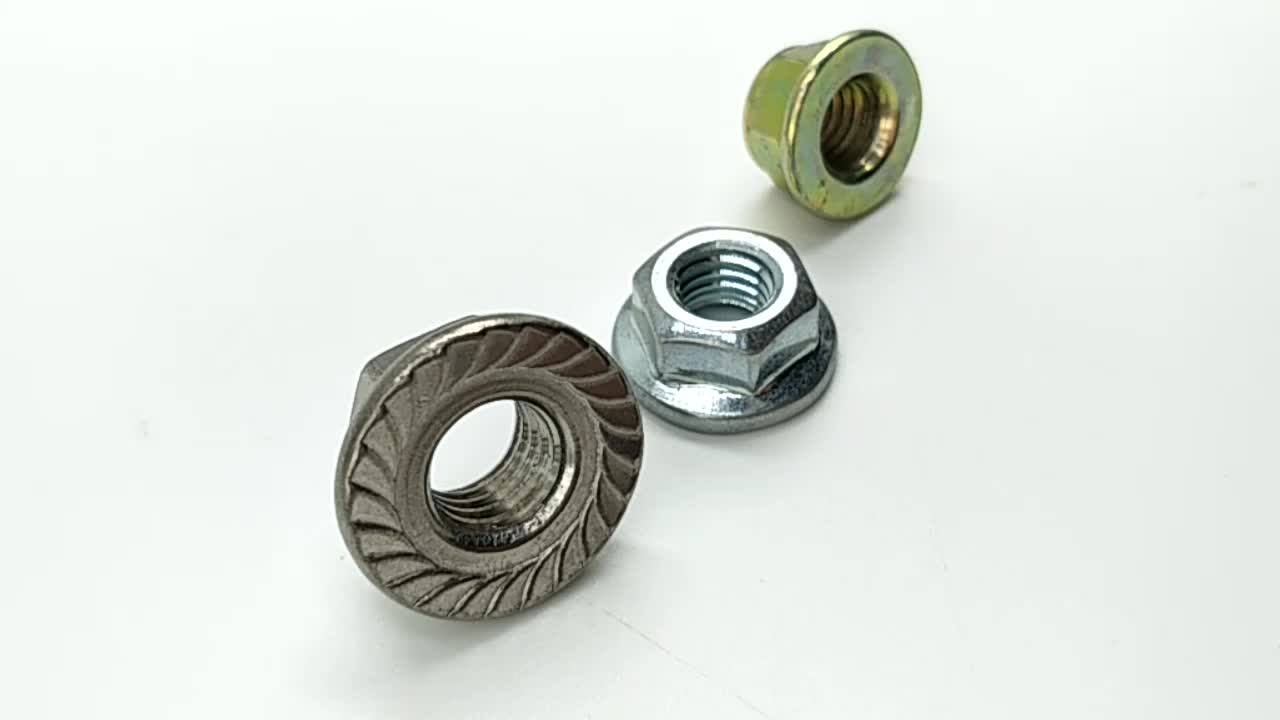 China Wholesale Din 6923 Stainless Steel Flange Nut Self-locking Custom ...