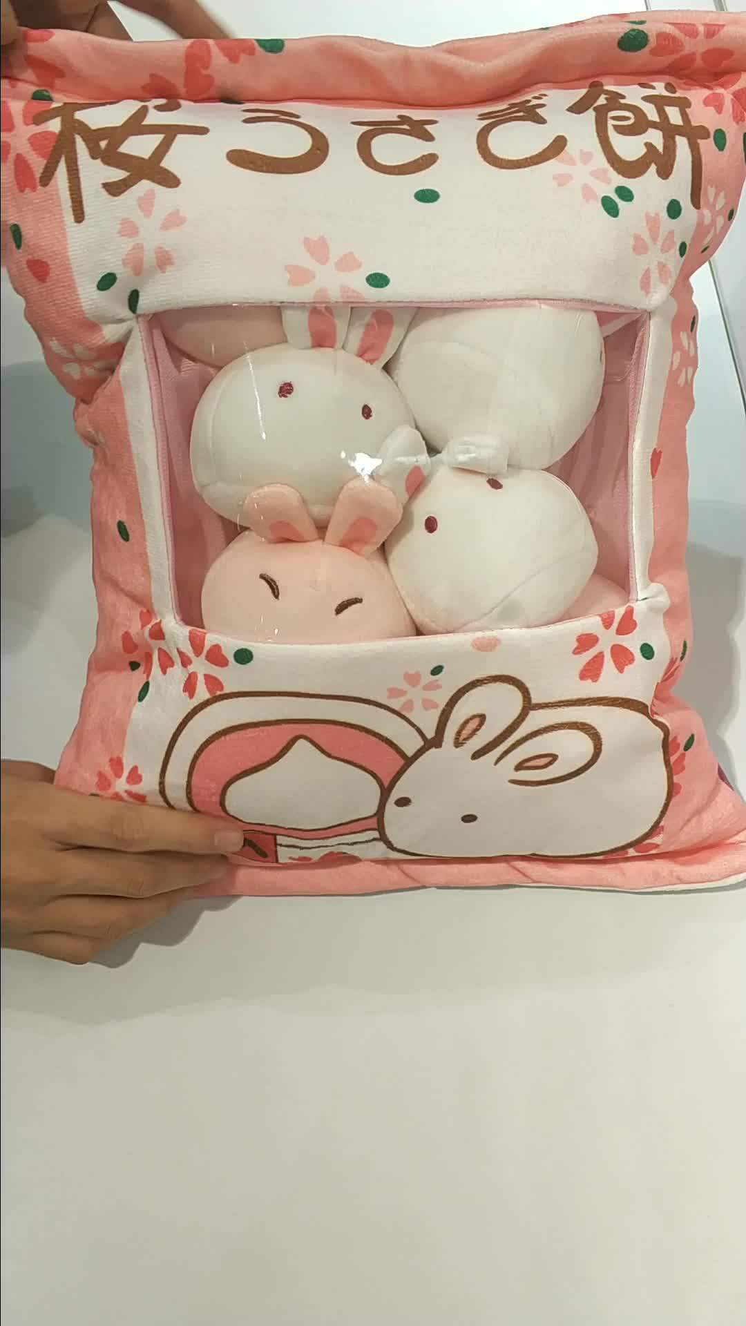 New Design Simulation Snack Shape Pillows Plush Toy Fancy Rabbit ...
