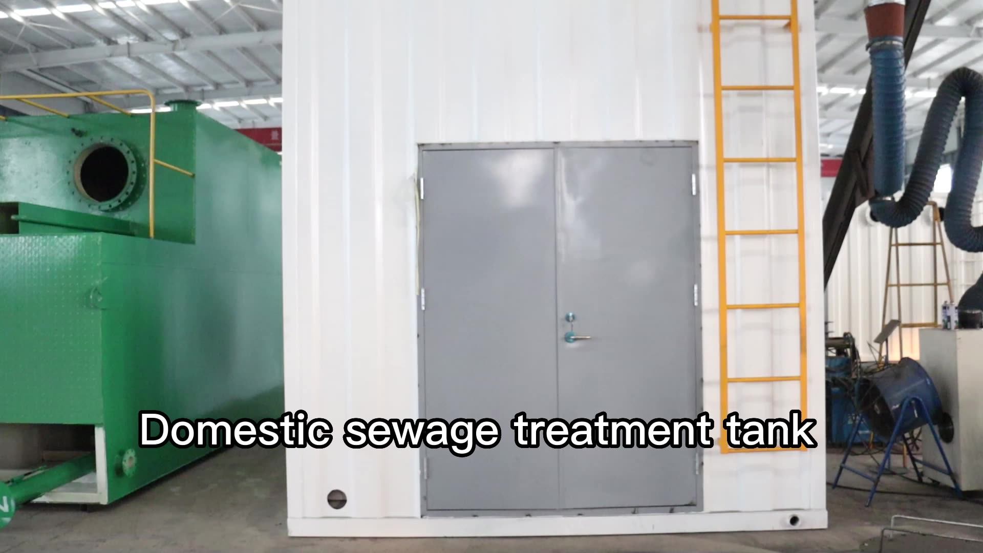 Integrated Containerized Type Mbbr Domestic Wastewater Treatment Plant ...