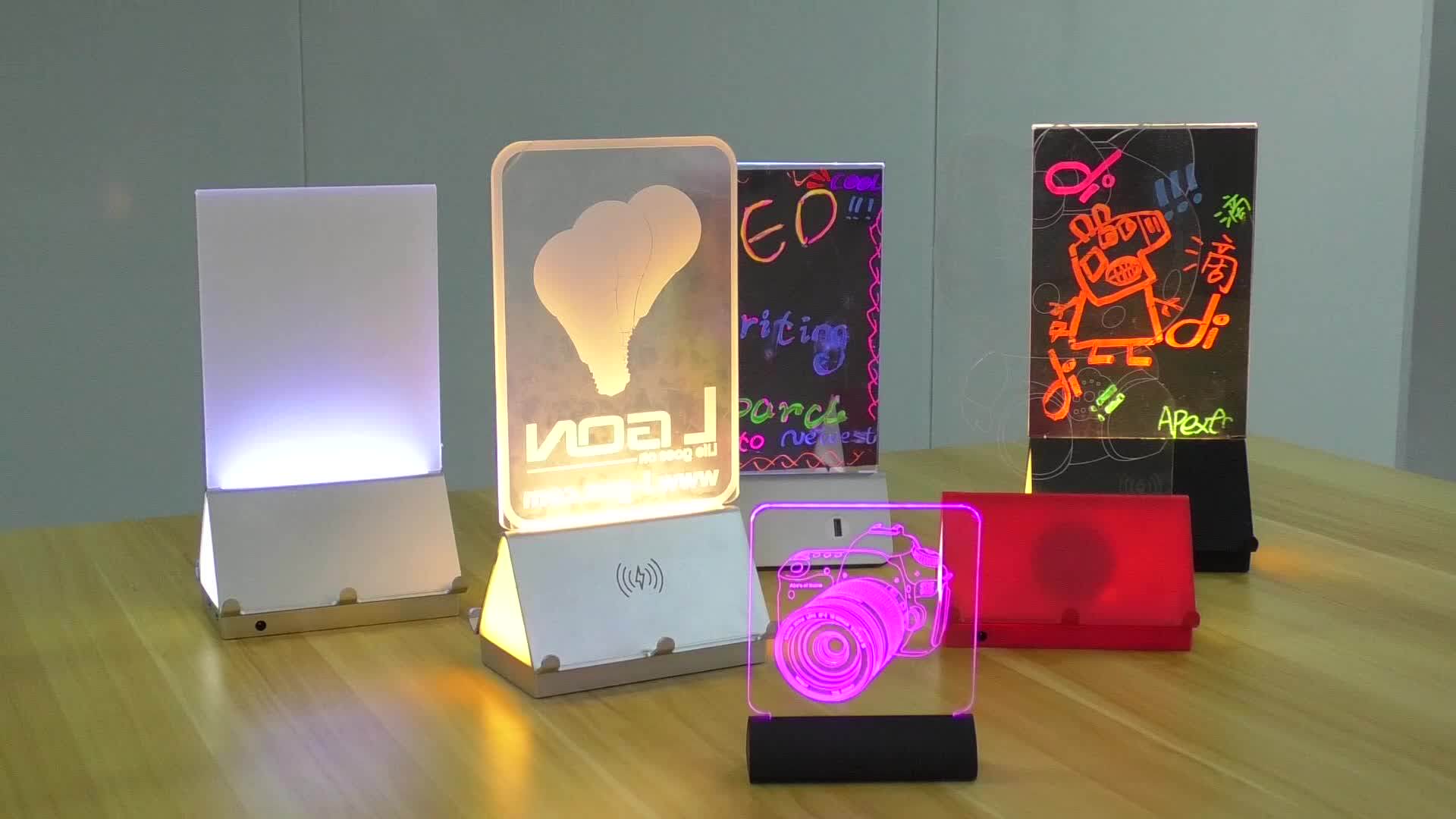 12000mah High Capacity Light Up Menu Stand Table Tent With Clear ...