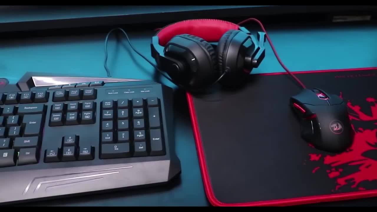 Redragon Kit Computer Wired Gamer Headset Set Rgb Gaming Keyboard And ...