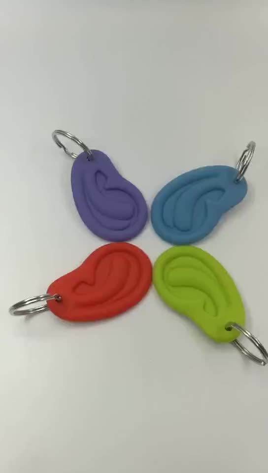 Custom Rubber Pvc Silicone Ear Key Chain Keychain - Buy Ear Key Chain ...