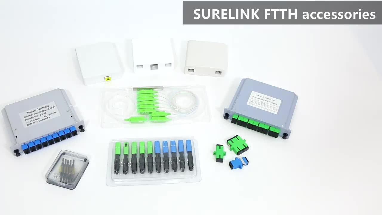 Epon Gpon Plc Splitter 1:2 1:4 1:8 1:16 1:32 Abs Cassette Box Plc ...