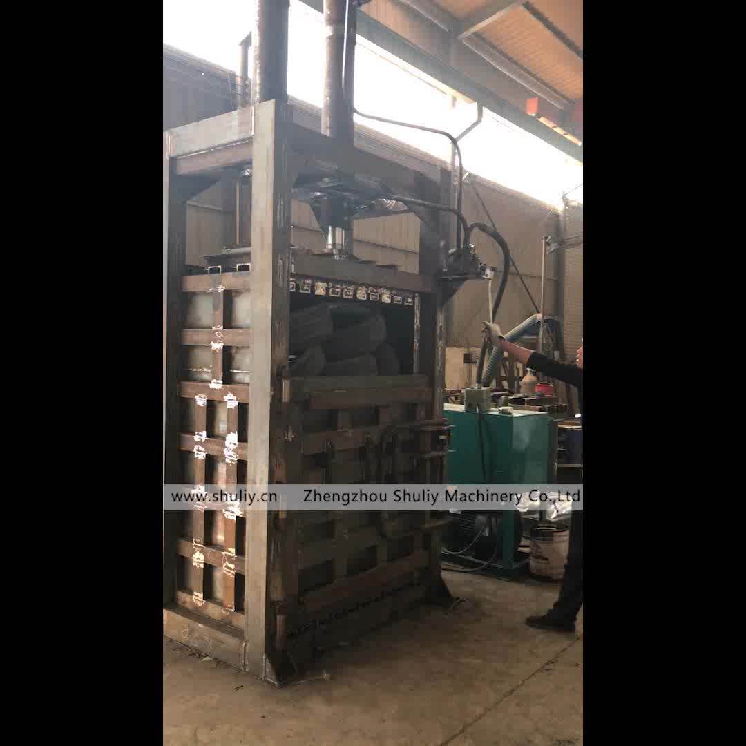 Hydraulic Driven Recycling Vertical Baler Equipment Wool Baling Press ...
