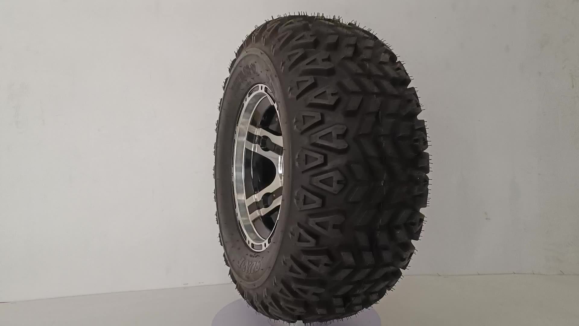 12 Inch Atv/utv Wheels And Tires Combo 23x10.5-12 Golf Cart Wheels And ...