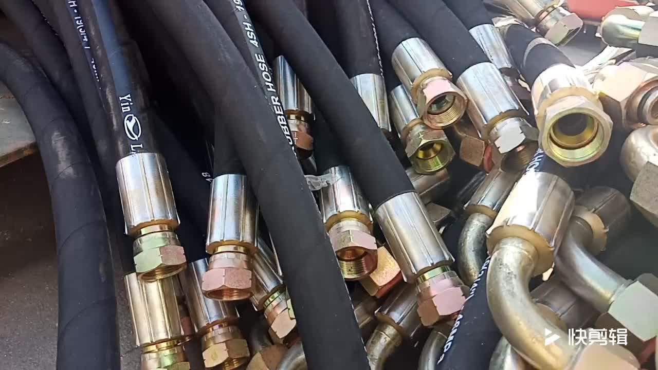 Sae 100 R1at/r2at Din En853 1sn/2sn Wire Braided Hydraulic Rubber Hose ...