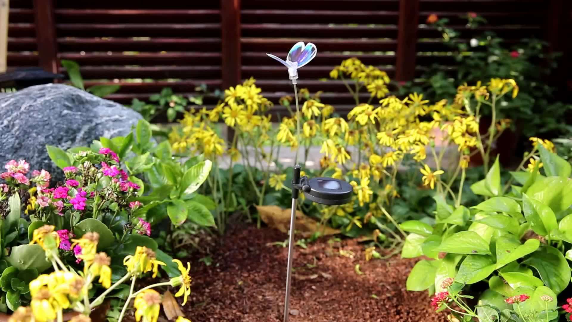 New Garden Solar Lights Outdoor Xltd-727 Decorative Solar Fiber Optic ...