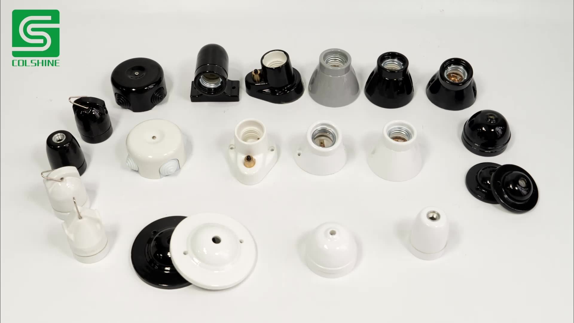 Colshine Porcelain Wall Switch And Socket/ Vintage Ceramic Rotary Light ...
