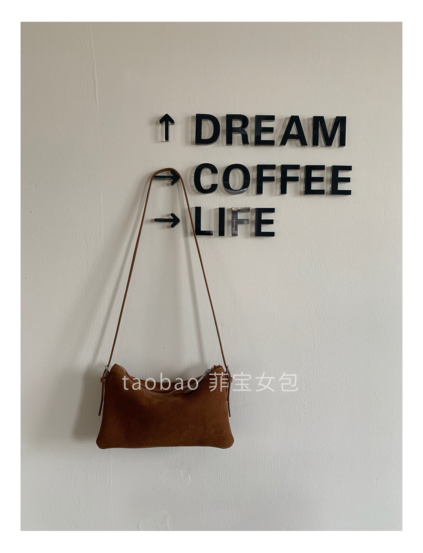 2025早秋新款真皮腋下包軟牛皮法棍包手機包抖音爆款單肩斜挎女包|腋下包|ETMall東森購物網