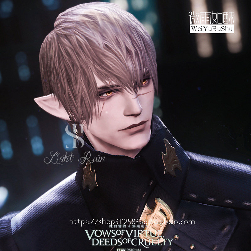 最终幻想14捏脸 ff14捏脸数据脸型 精灵族男精 edith男精捏脸