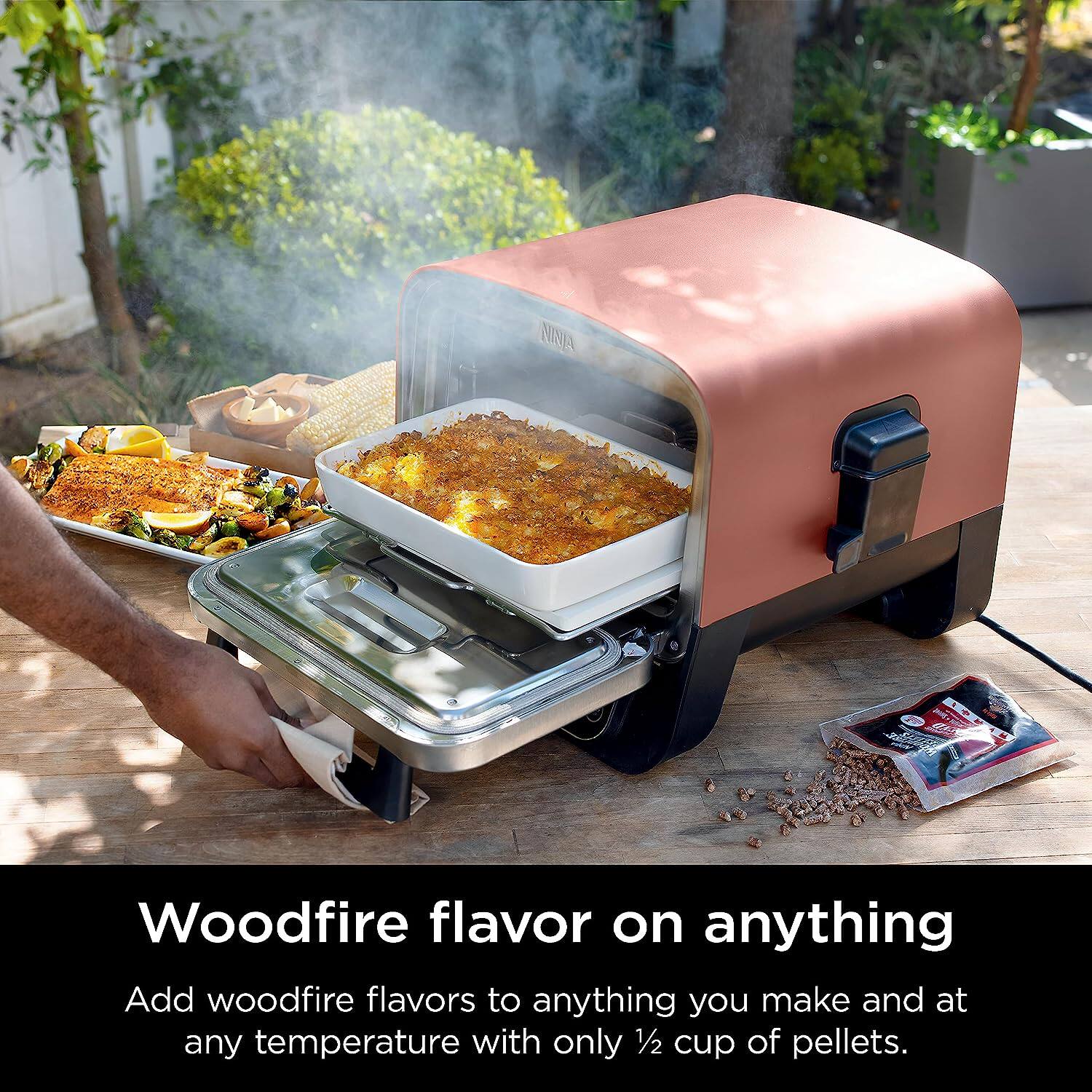 震惊！英国代购Ninja OO101UK Woodfire Outdoor Oven 8合1烤箱到底有多神？户外烧烤天花板实测🔥-电烤箱-淘宝好物网