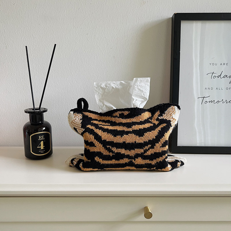 Premium original tiger stripe knitted tissue box – the must-have ...