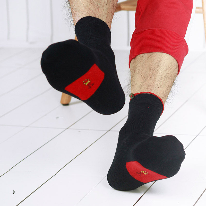 5 pairs of red socks men's destiny to step on the villain wedding red ...