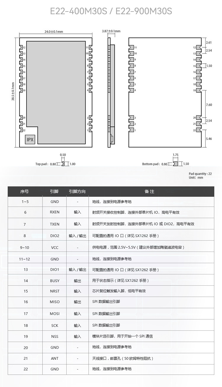 lora扩频无线模块SX1278/SX1276/SX1268芯片串口通信模块大功率-阿里巴巴