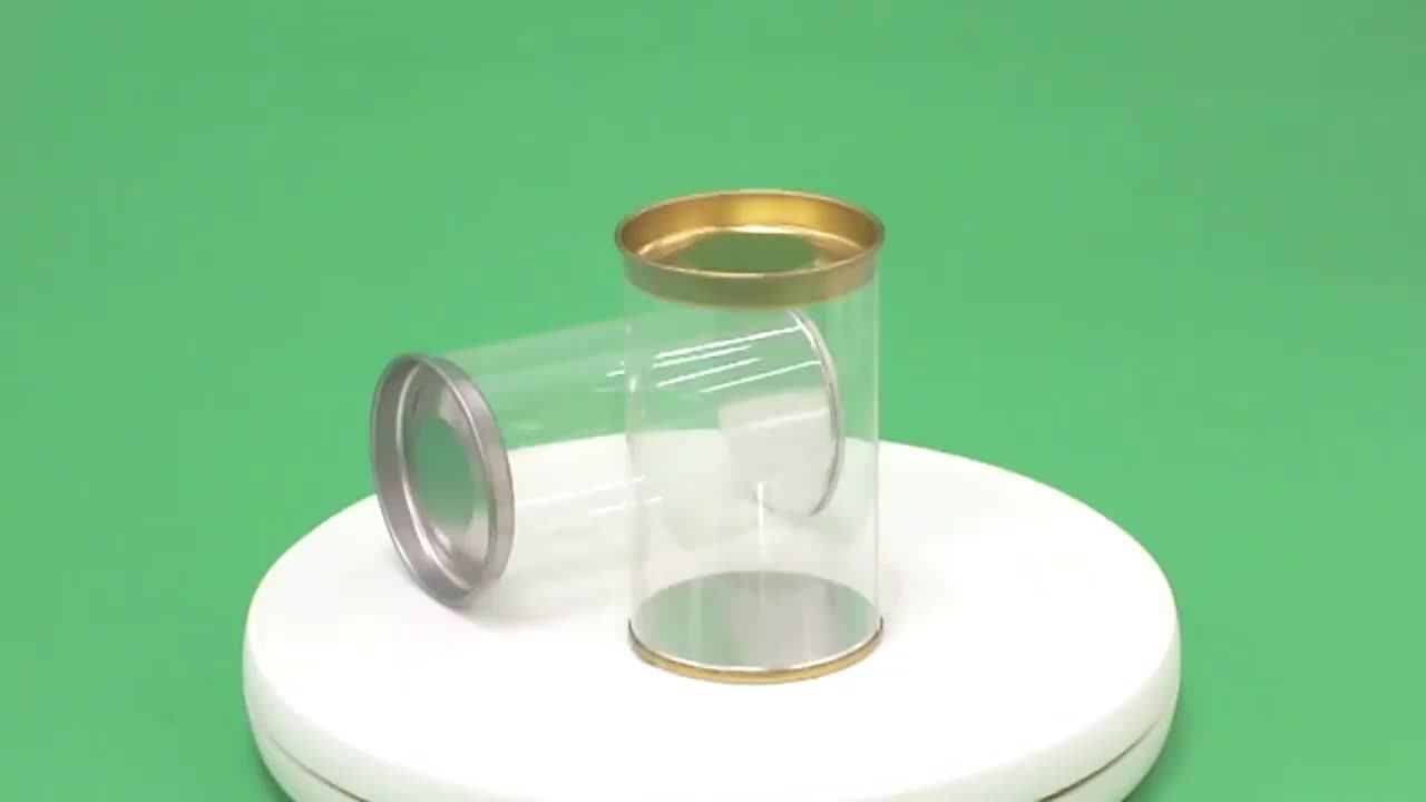 Custom Plastic Cylinder Clear Box Transparent Round Tube Pet Pvc ...