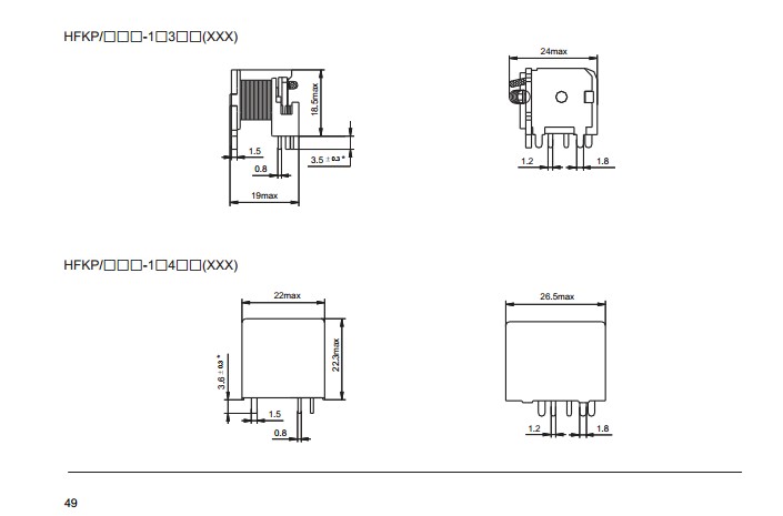 HFKP-012-1Z4TS 12VDC一组转换6脚欧洲式塑封灵敏宏发汽车继电器-阿里巴巴