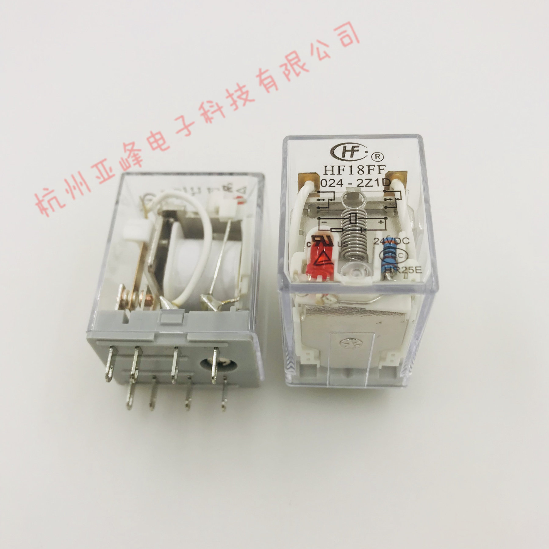 JZX-18FF-024-2Z1D Hongfa relay HF18FF-024-2Z1D 8 feet 7A250VAC with lamp