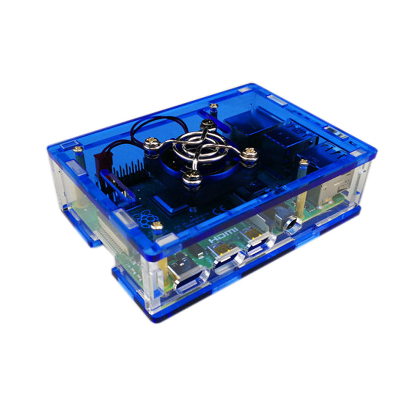 Raspberry 4B Case Raspberry Pi 4 Model B Acrylic Enclosure Turtle Shell Box Wall Mountable