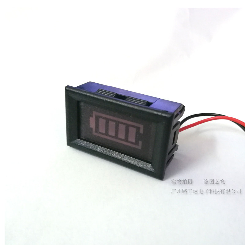 [USD 6.43] Two-line digital display meter Electric car battery meter ...