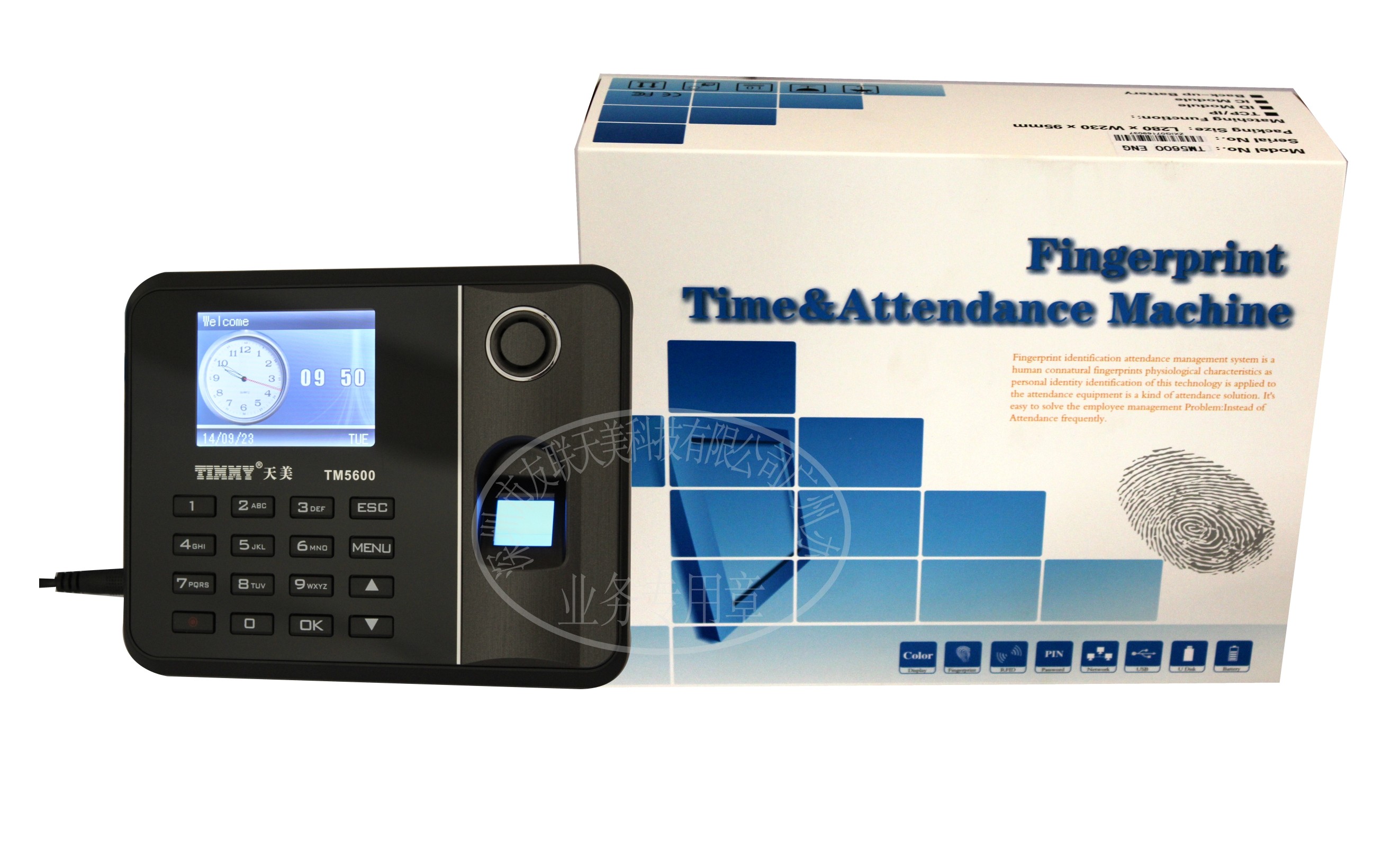 [USD 86.43] Fingerprint attendance machine TM5600 English fingerprint ...