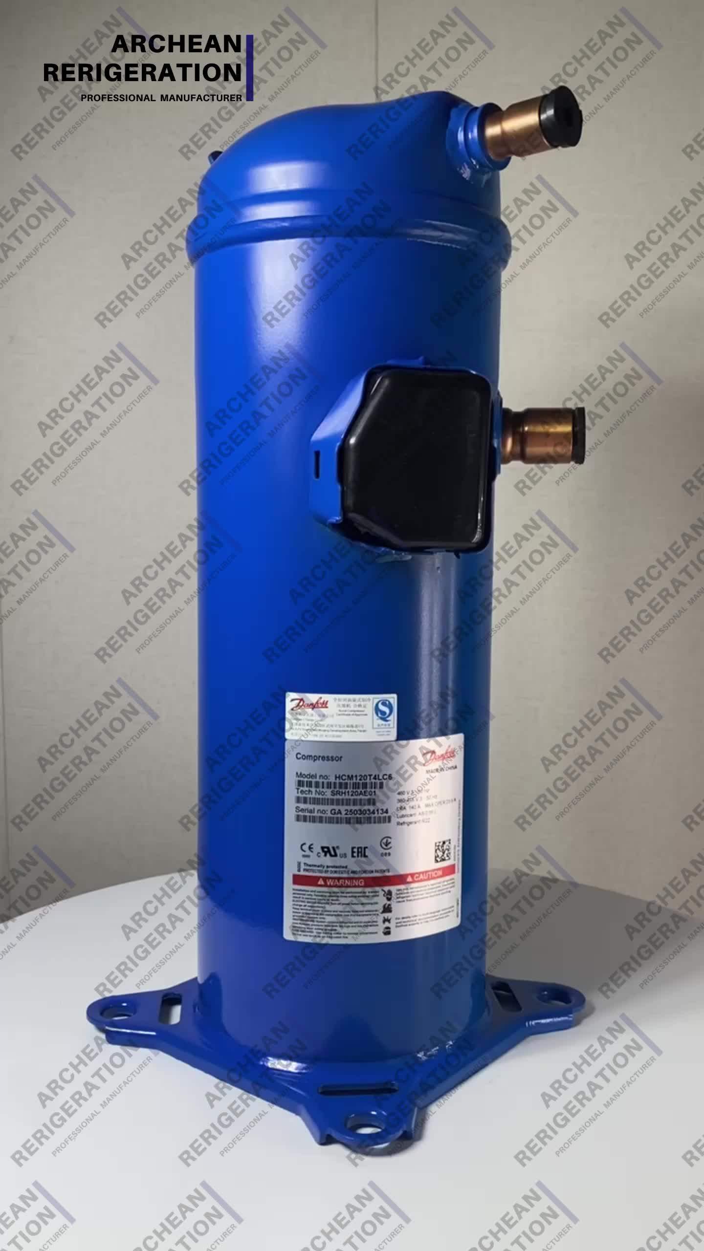 3hp R22 Performer Scroll Compressor Model Hrm032u4,Hrm034u4,Hrm038u4 ...