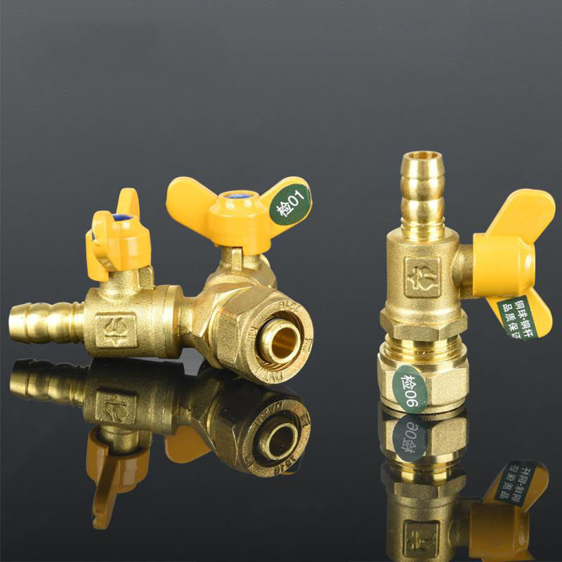 [USD 7.46] Aluminum plastic ball valve 1216 outer silk ball valve 4 ...
