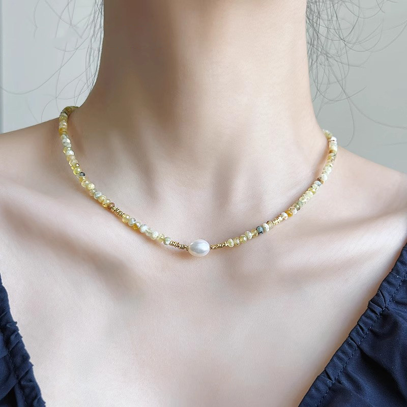 法式优雅，Classy key设计师天然石淡水珍珠项链，让你成为人群中的焦点！-领针-淘宝好物网