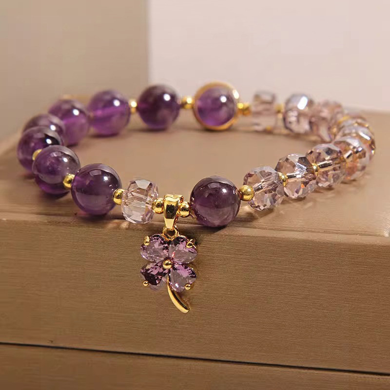 Classy Key法国设计师天然紫水晶手链，让你的高级感瞬间爆棚！ -领针-淘宝好物网