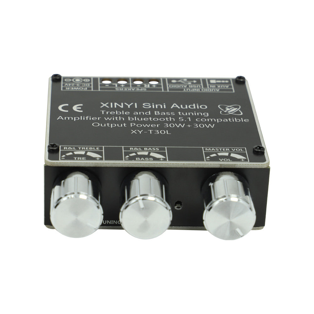T30L 蓝牙数字功放板模块2.0立体声双声道30W*2带高低音调节-阿里巴巴