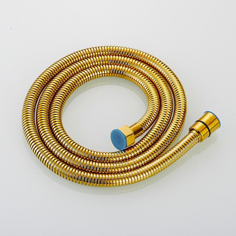 Buy gold stainless steel shower set hose explosion-proof shower hose ...