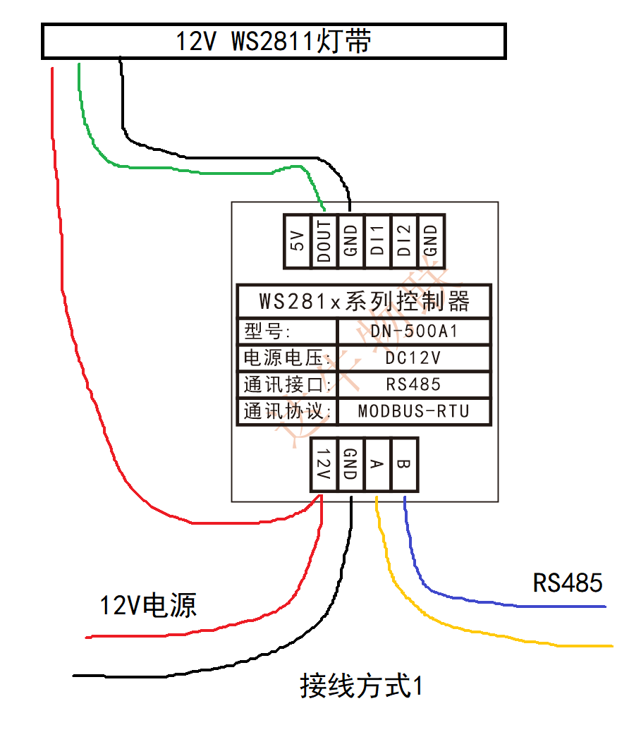 WS2811/2812可编程灯带控制器RS485 Modbus：打造你的RGB全彩梦幻跑马灯！-LED控制器-淘宝百科网