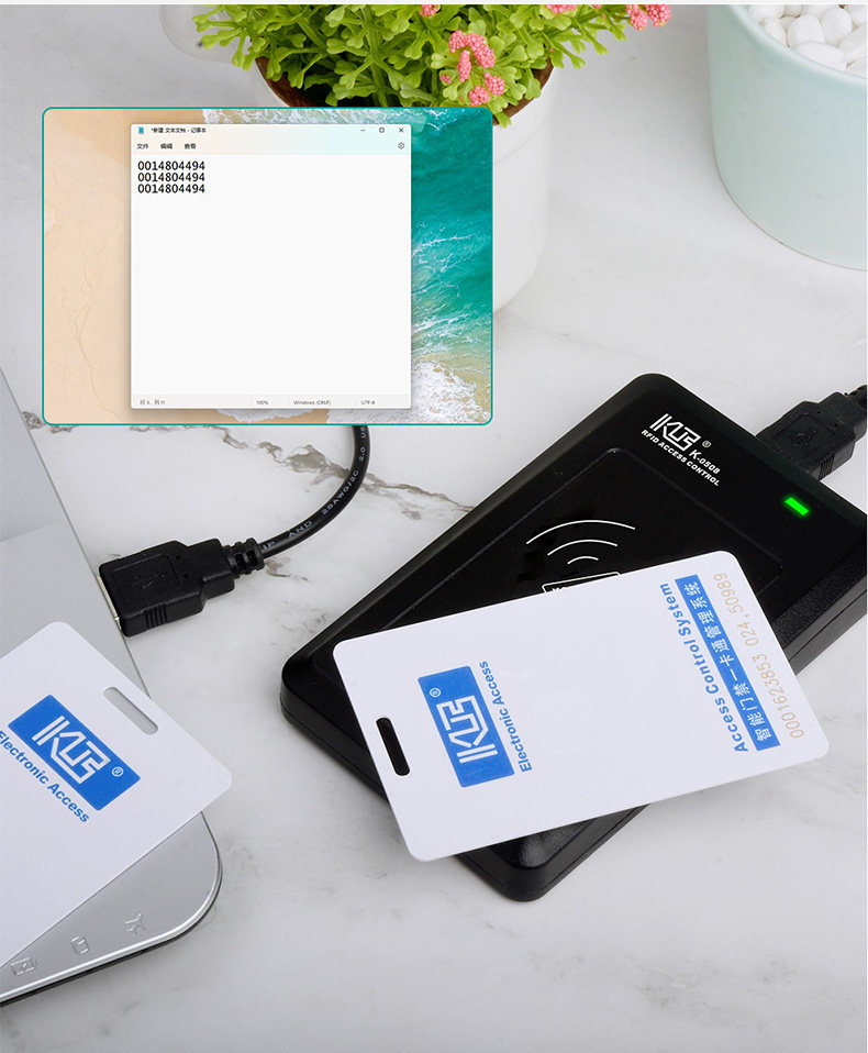KOB门禁发卡机IC读卡机USB接口刷卡器免驱动id读卡器门禁卡读写器-阿里巴巴